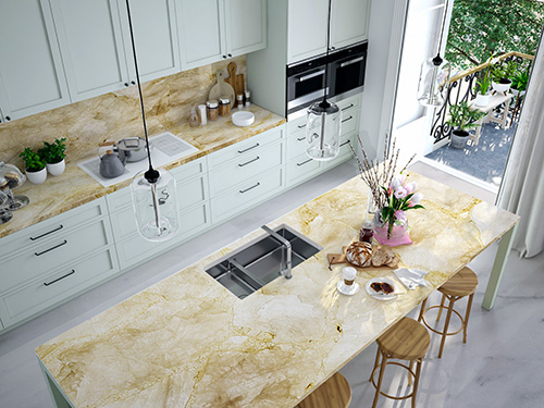 Alluring Summer Inspired Italian Marble Interiors