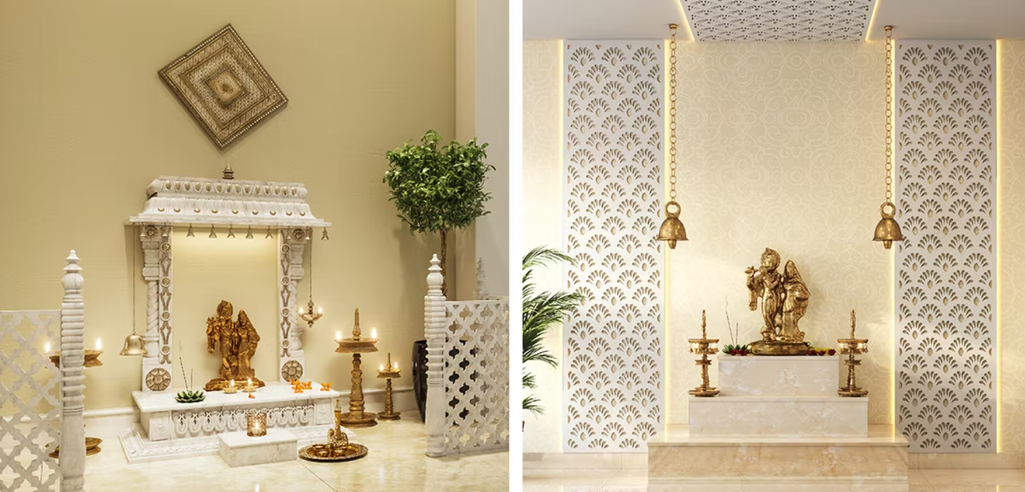 Marble Temple Design Ideas for Home: Traditional and Modern Styles